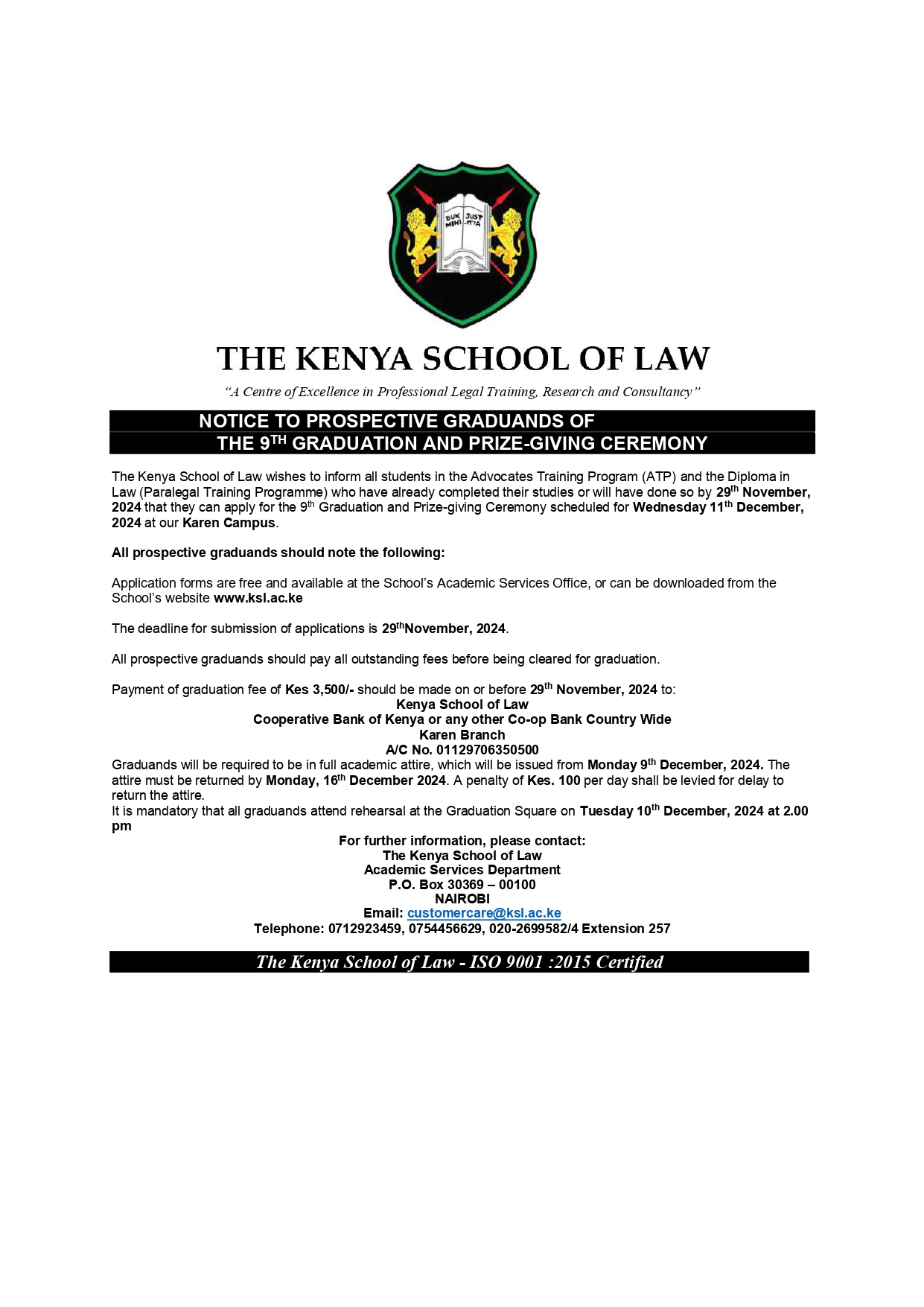 The Kenya School of Law